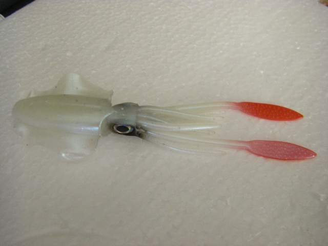 150 mm softplastic live squid unweighted 20 g